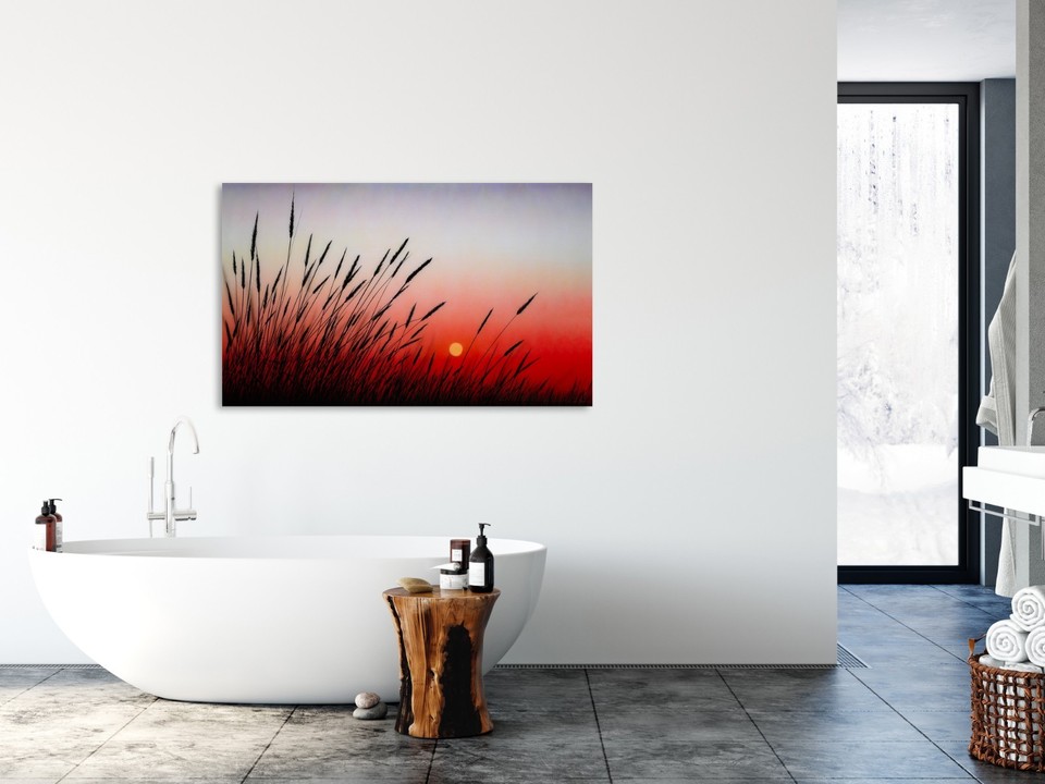 Original Art Sunset Painting "Endless Summer" by Justin Strom | eBay