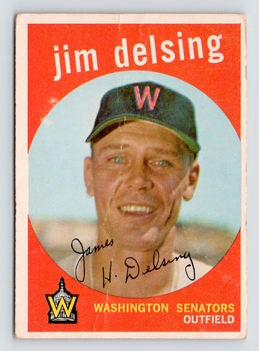 1959 Topps Card, #386 Jim Delsing, Detroit Tigers | eBay