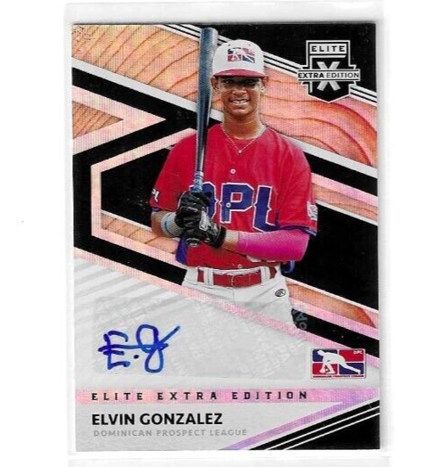 2020 Elite ELVIN GONZALEZ auto prospect Autograph rookie extra Status ...