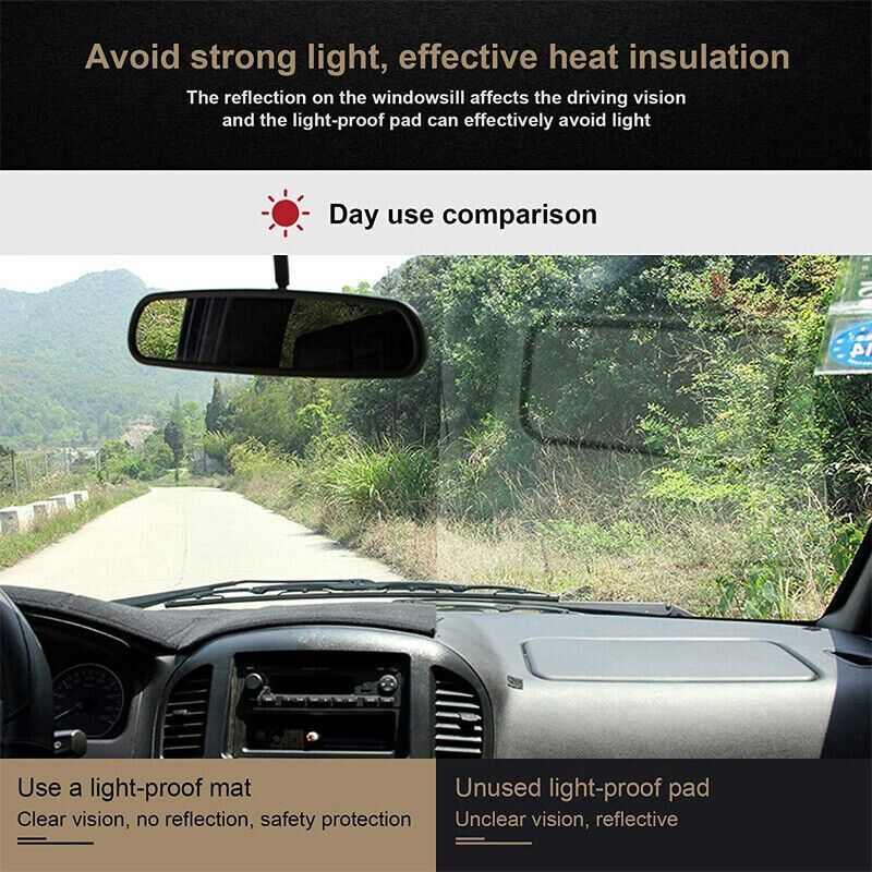 Black Sun Dash Mat Pad Dashboard Cover For Mitsubishi Lancer CJ CF EVO ...