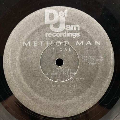 Tical by Method Man (Def Jam 314 523 839-1) LP G+ NO COVER | eBay