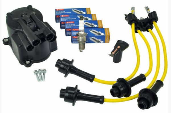 4y Engine Ignition Tune Up Toyota Forklift Rotor Distributor Cap Wire ...