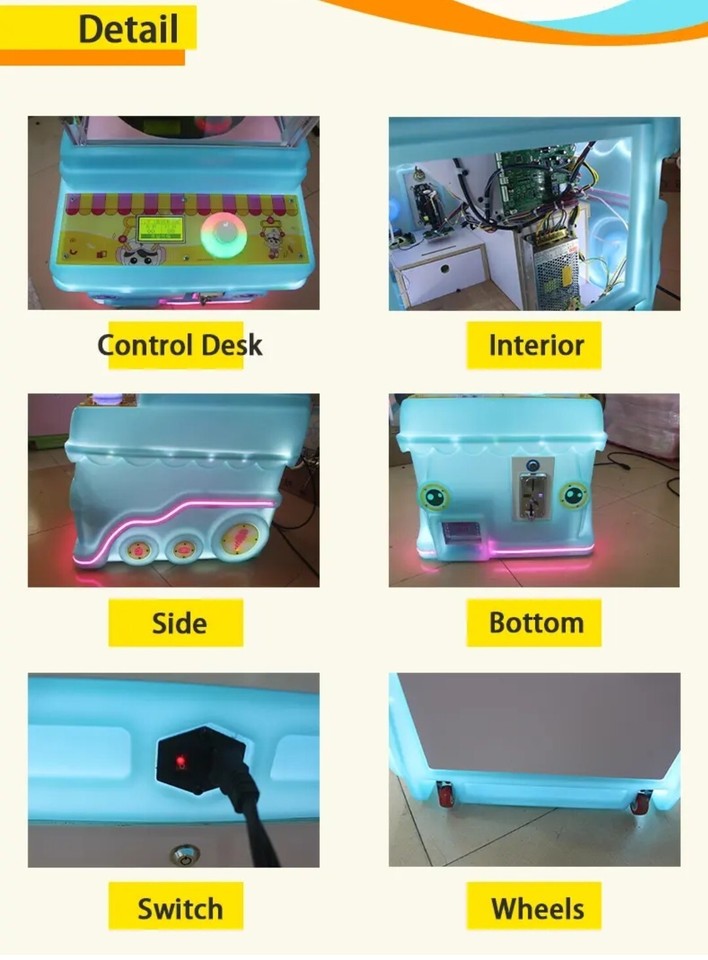 Train Rotating Spinning 20 Clip Prize Skill Redemption Vending Machine ...