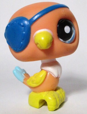 LPS Littlest Pet Shop #882 Parrot Bird W/ Eye Patch Toy Figure | eBay