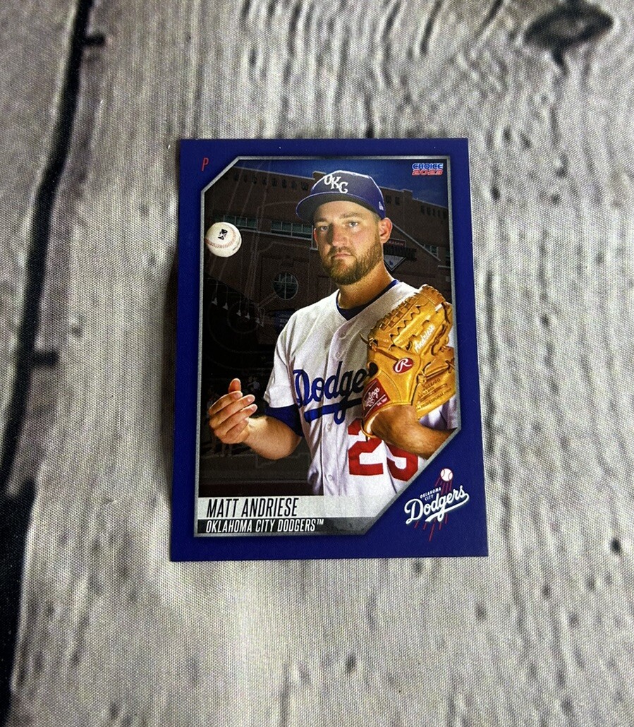 2023 Choice Card #2 Matt Andriese Oklahoma City Dodgers AAA Los Angeles ...