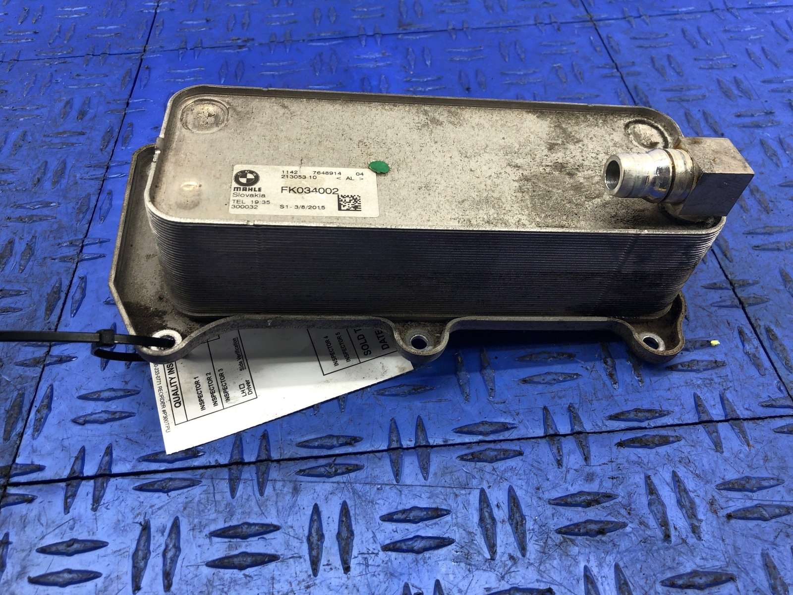 2016-2020 BMW 750I 4.4L ENGINE OIL COOLER HEAT EXHANGER 11427648914 OEM ...