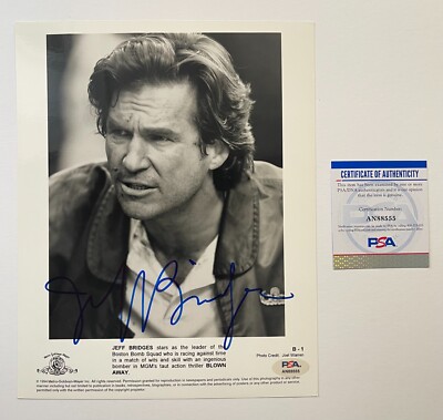 JEFF BRIDGES SIGNED AUTOGRAPHED 8X10 PHOTO BIG LEBOWSKI THE OLD MAN PSA ...