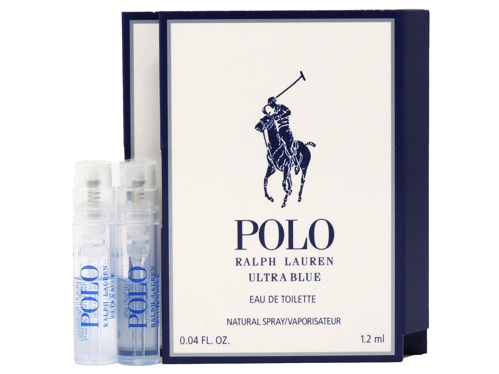 RALPH LAUREN POLO ULTRA BLUE EDT 1.2ml .04fl oz x 2 COLOGNE SPRAY ...