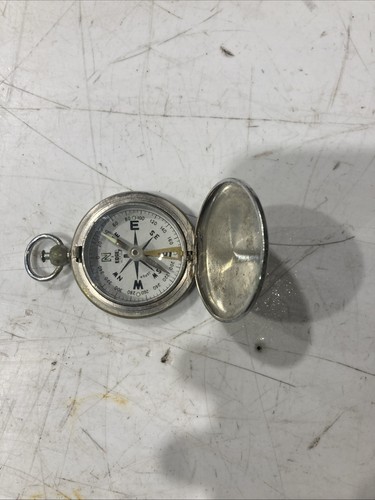 VINTAGE WEST GERMAN EDGE MARK Compass GLASS & CHROME Used | eBay