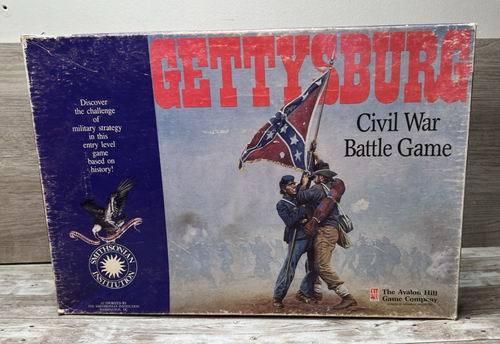 1988 Avalon Hill Civil War GETTYSBURG Strategy Military Board Game ...