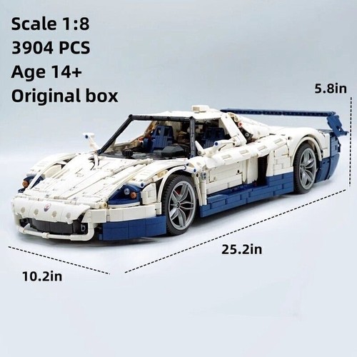1:8 for Maserati MC12 Building Blocks Racing Car Model Kits Children's ...