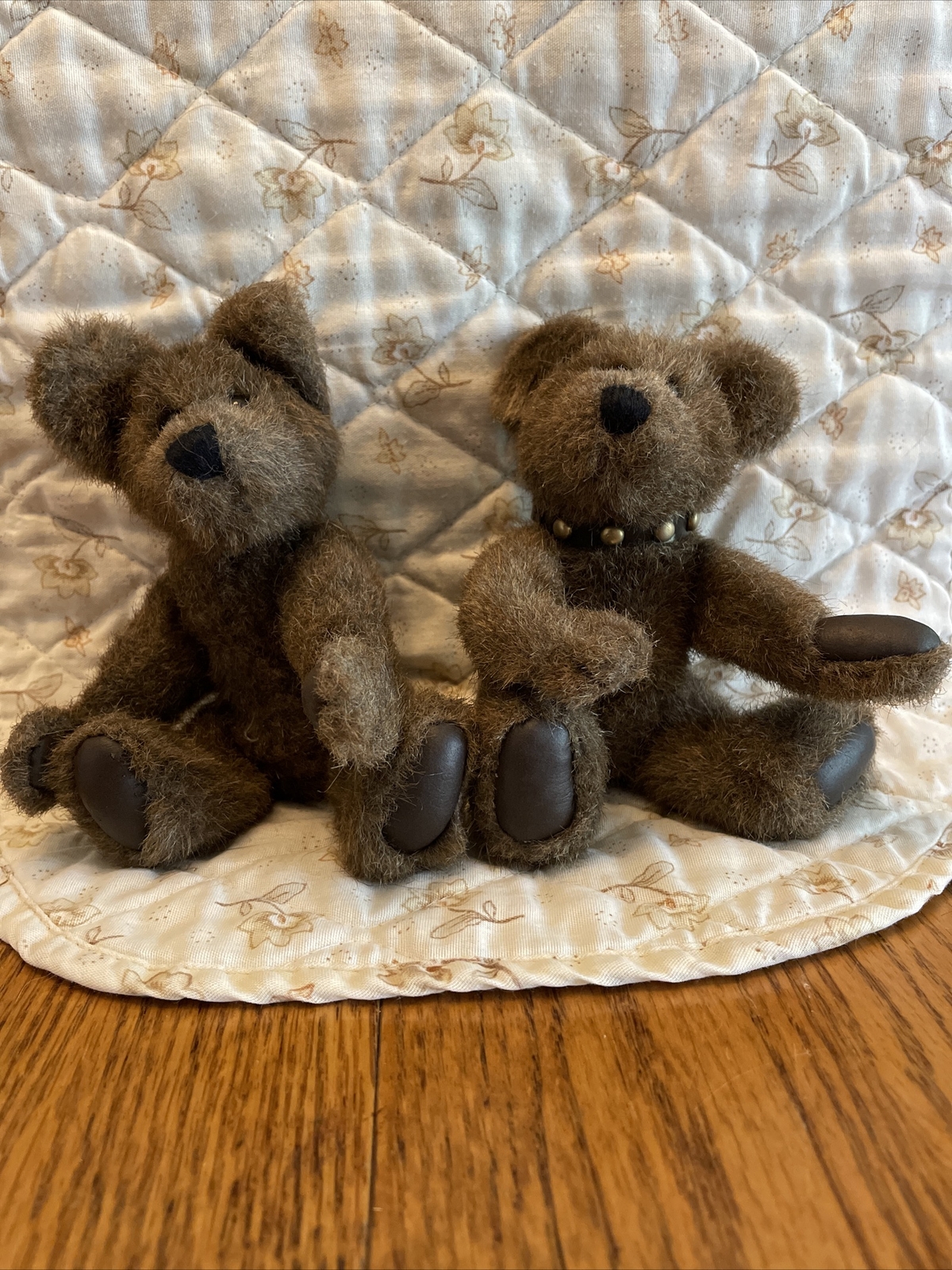 Set of 2 Boyds Bear J.B. Bean Series 1985-98 Jointed Plush Brown Bear 6" minis | eBay