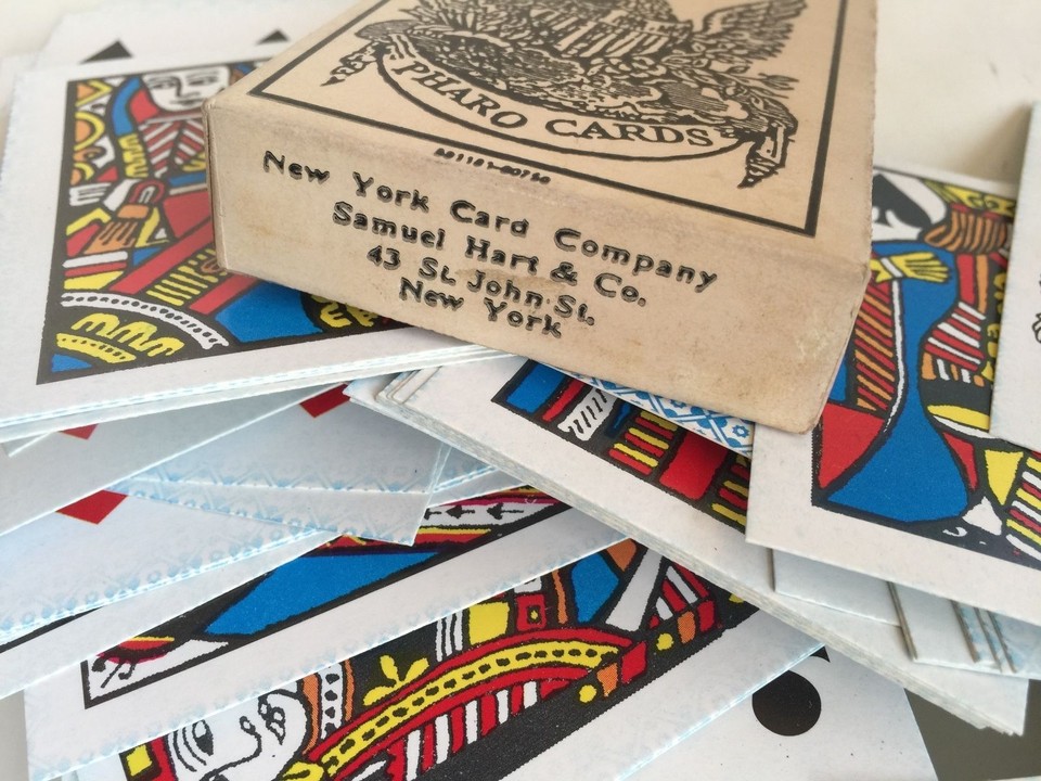 Old West Pharo Playing Card Deck - Faro - Poker - Cards - Saloon ...