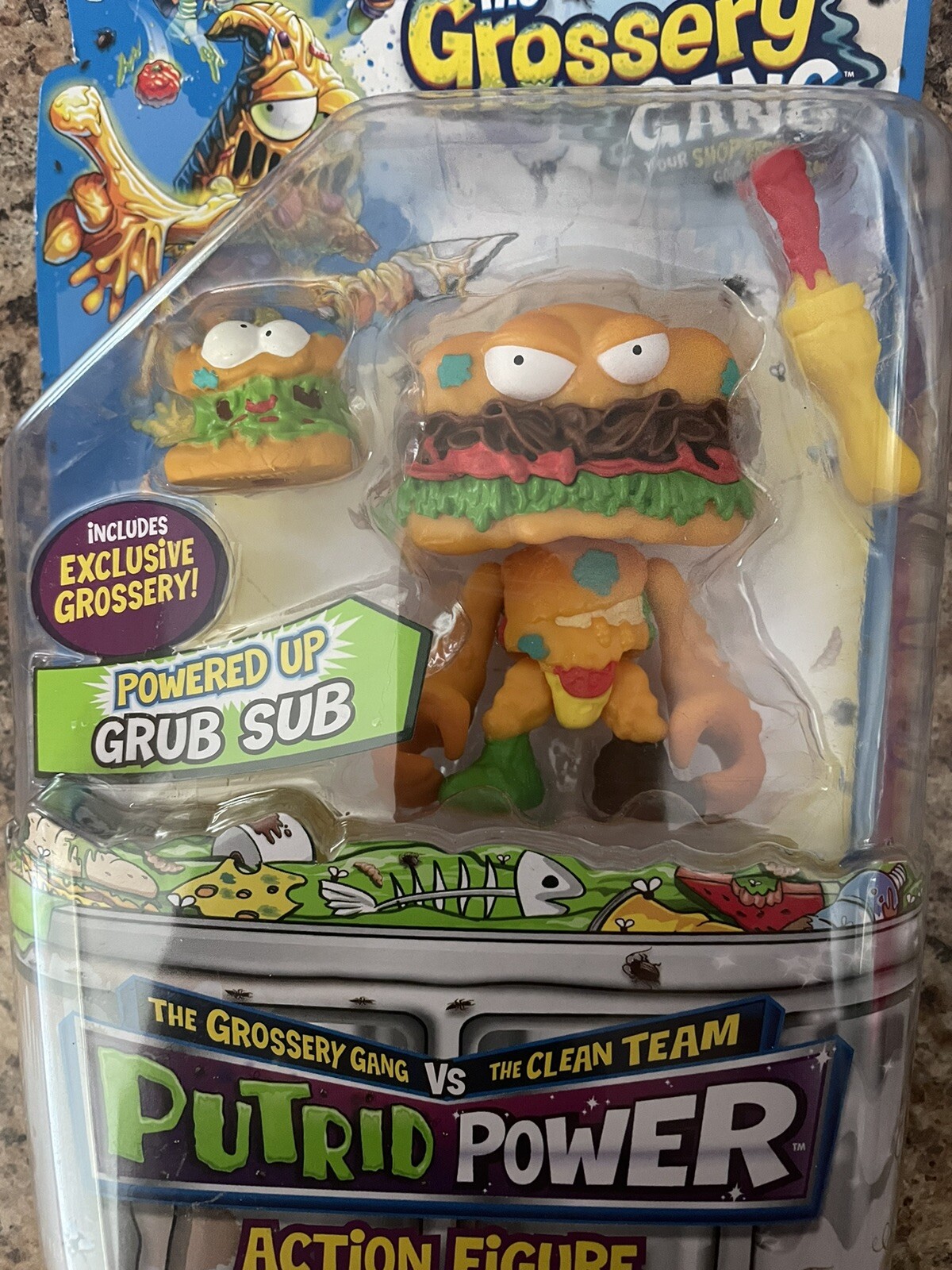 The Grossery Gang Putrid Power Series 3 Grub Sub Action Figure Moose ...