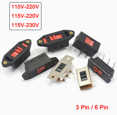 Voltage Selector Slide Switch AC 110V-220V / 115V-220V / 115V-230V 3 ...