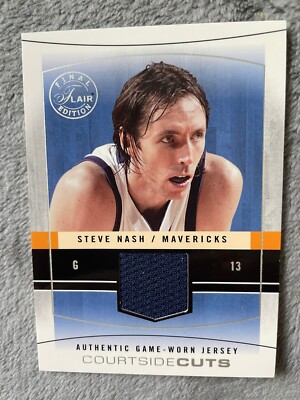 Steve Nash #CC-SN - 2003-04 Flair Final Edition - Courtside Cuts /125 ...