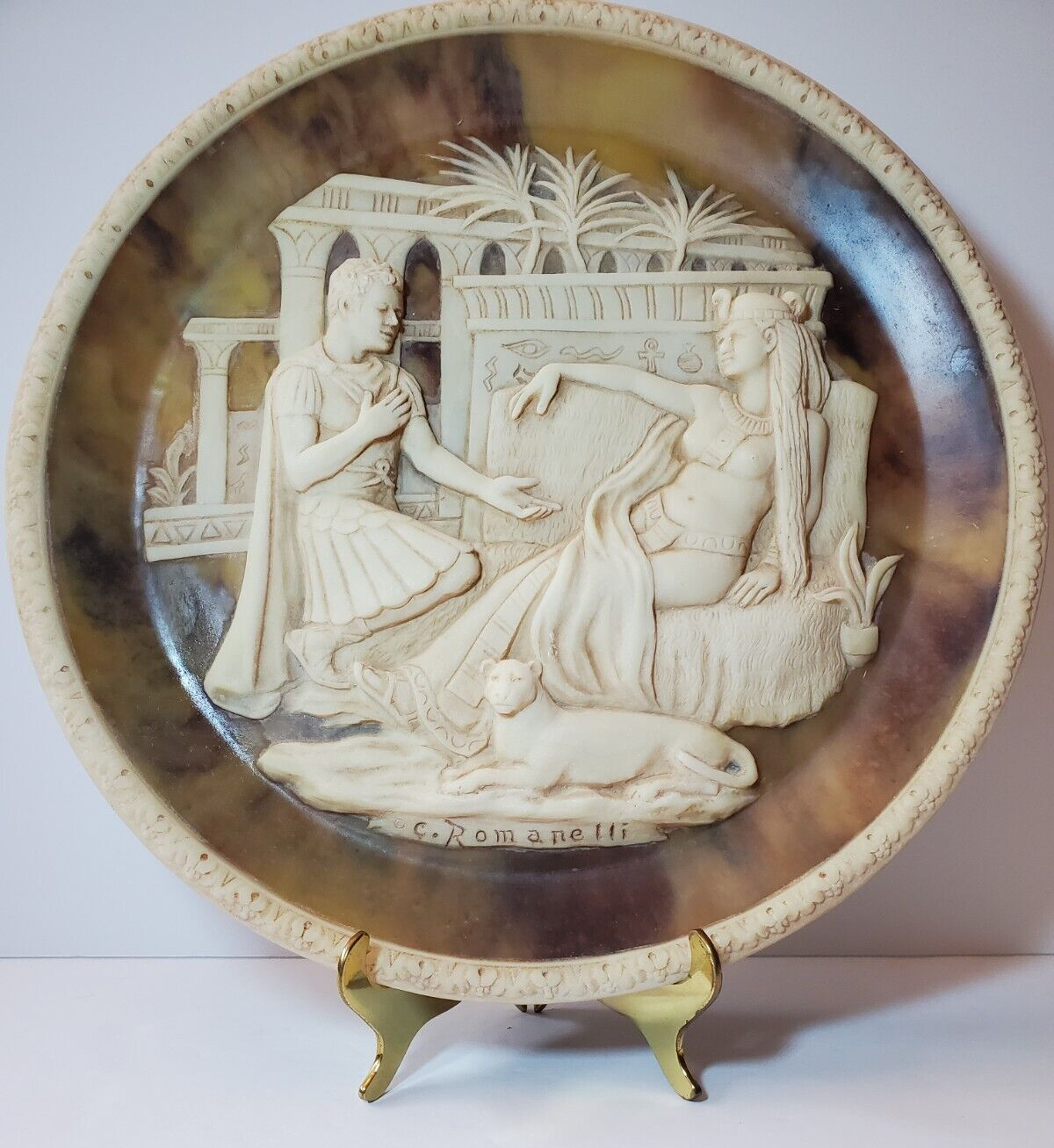 Vintage Collectible Plate Anthony and Cleopatra - C. Romanelli Limited ...