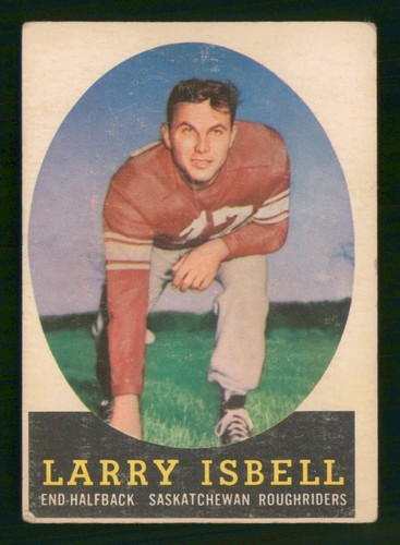 LARRY ISBELL 1958 TOPPS CFL 58 NO 29 VG+ 20934 | eBay