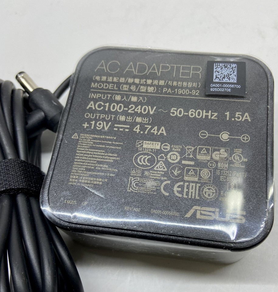 Genuine ASUS AC ADAPTOR PA-1900-92 19V 4.74 A For ASUS LAPTOP | eBay