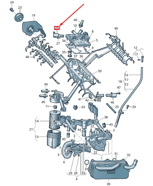 Genuine Audi Valve 079-115-243-C for sale online | eBay