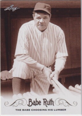 2016 Leaf Babe Ruth Collection Babe Ruth #52 Baseball CARD New York ...