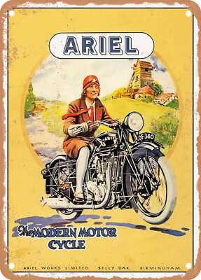 METAL SIGN - 1930 Ariel the Modern Motorcycle Vintage Ad | eBay