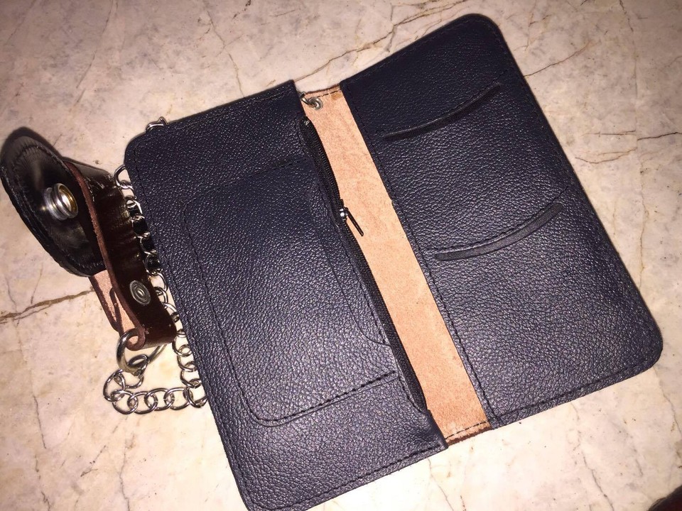 Horse Carved Wallet Handmade Cowboy Wallet Mens Bifold Wallet Chain ...