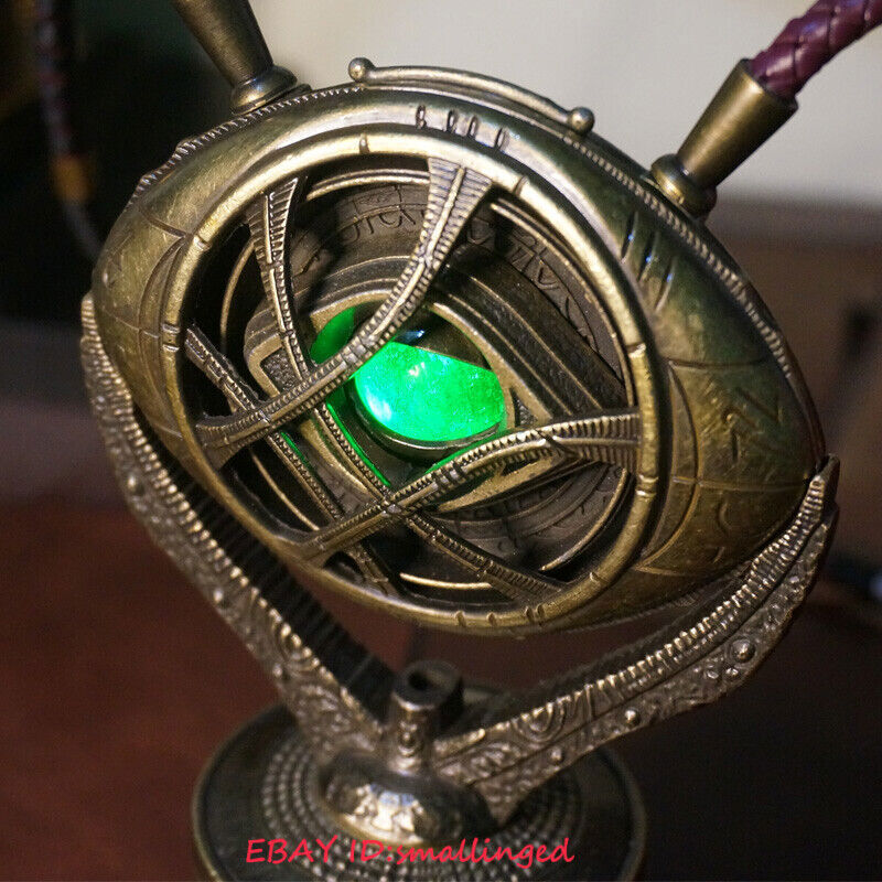 Dr. Strange Eye Of Agamotto On Stand 1:1 Metal LED Light Movie Cosplay ...
