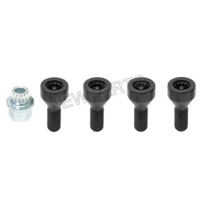 OES Wheel Lock Set Black For BMW Mini Cooper Lug Bolt Nuts Stud Lock ...