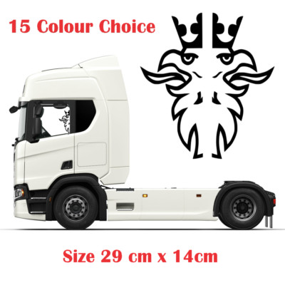 Scania (Griffin) Truck Side Window Stickers x 2 Decal / Graphic, Van ...