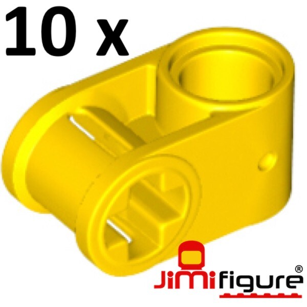 NEW 10 x LEGO Technic Axle & Pin Connector Perpendicular Yellow 6536 ...