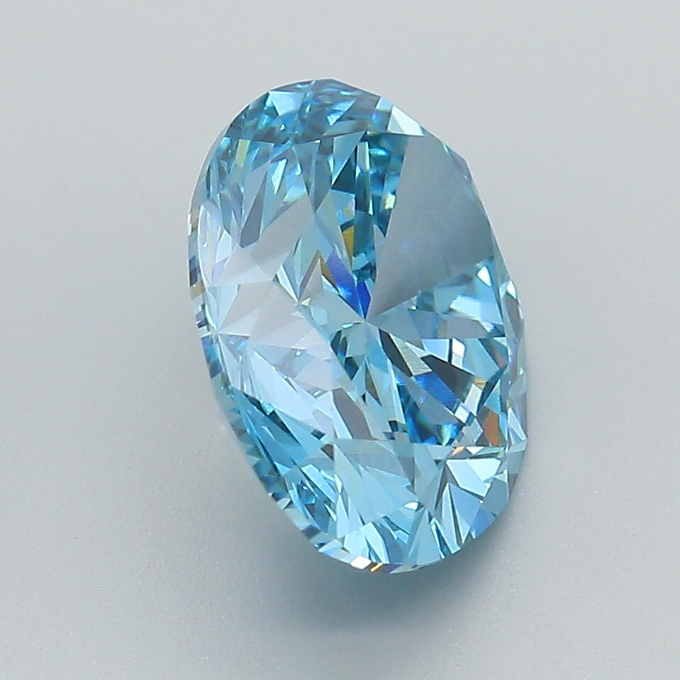 4 CT Blue Oval Lab Grown Diamond IGI Certified For Engagement Ring | eBay