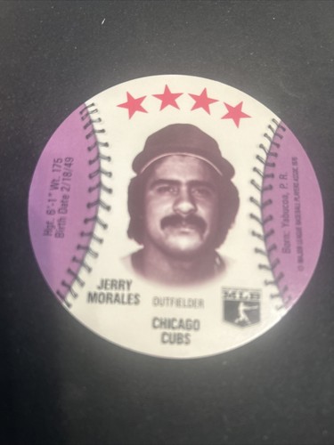 1976 MSA Discs Isaly’s Sweet William Oddball Jerry Morales Chicago Cubs ...