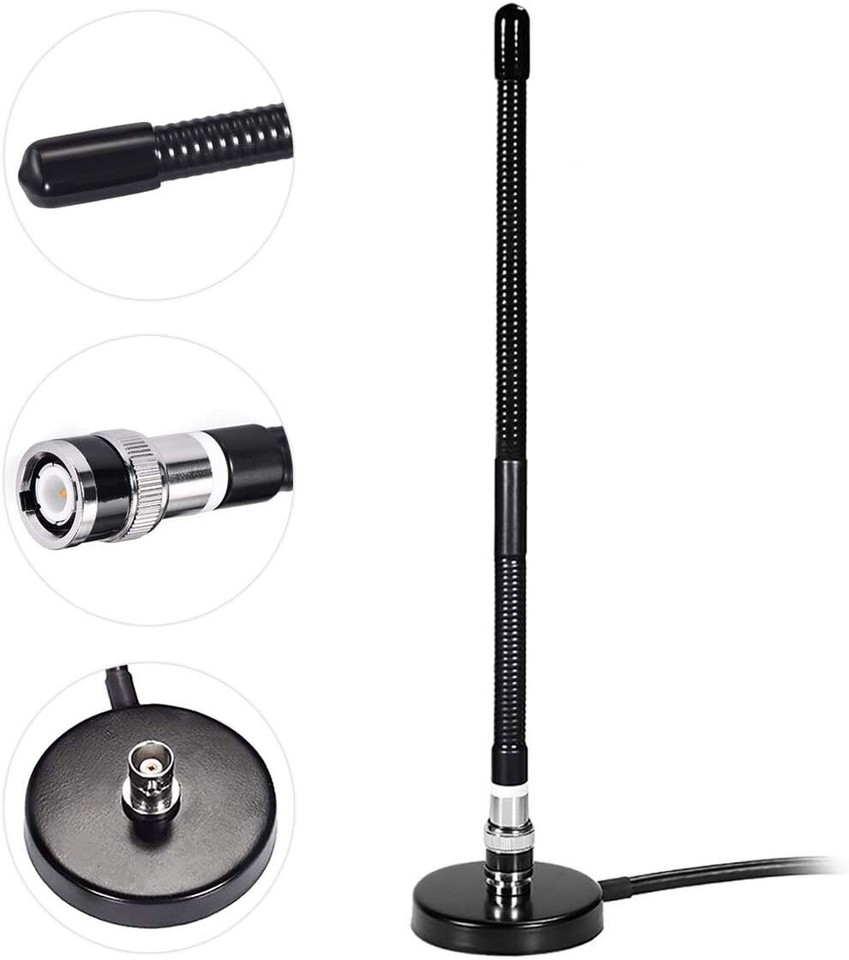 27MHz CB Radio BNC Antenna with Magnetic Base 3M Cable for Car Mobile ...