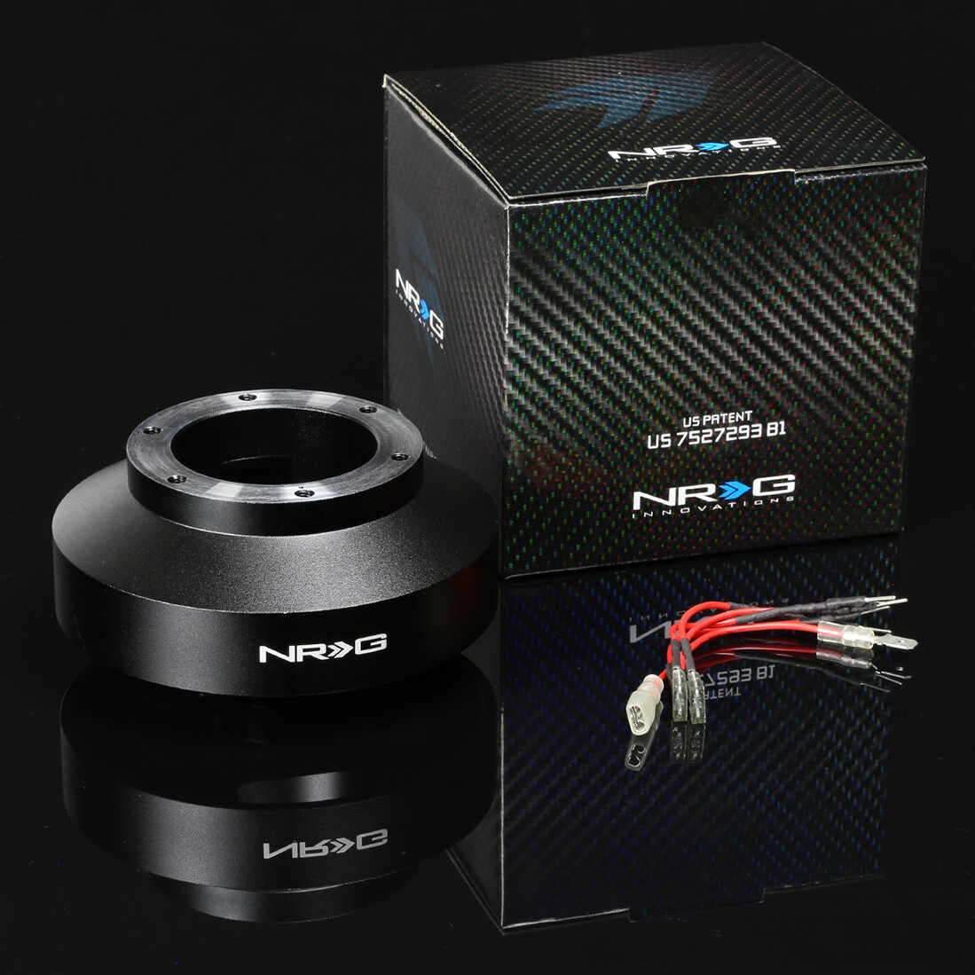 NRG 105H HUB+GEN 1.5 QUICK RELEASE+3"DEEP DISH BLACK WOOD STEERING ...
