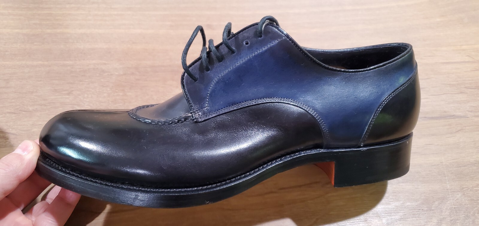 SANTONI MOC TOE SPLIT TOE HAND MADE GOODYEAR 11 US | eBay