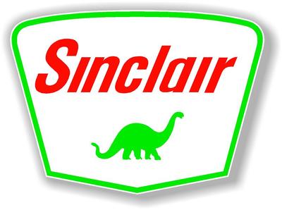 (SINC-7) 28"X 20.5" SINCLAIR GASOLINE SHIELD DECAL OIL GAS | eBay