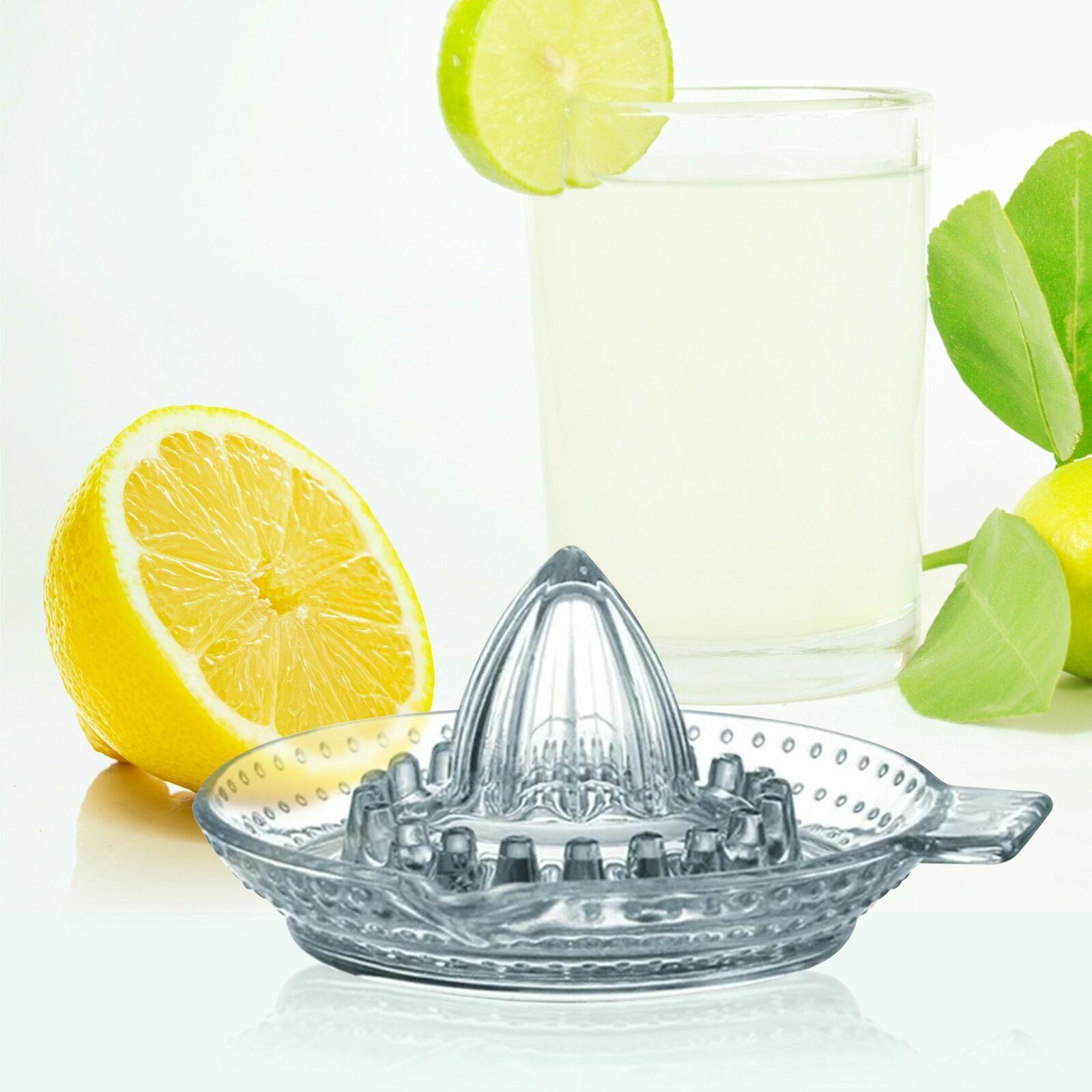 Glass Fruit Orange Grapefruit Lemon Lime Citrus Squeezer Juicer Hand ...