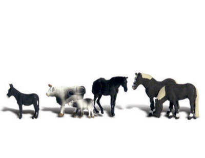 New Woodland N Scale Farm Animals Train Figures A2142 | eBay