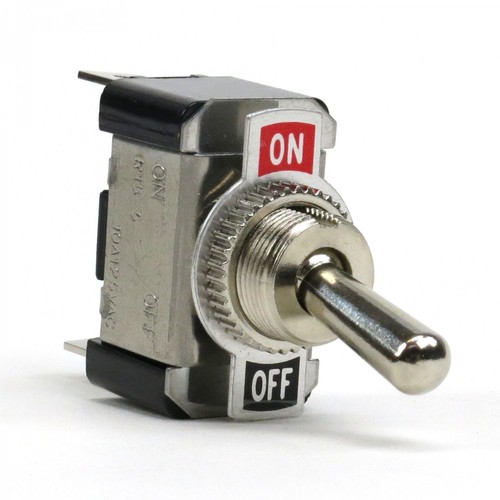 Heavy-Duty Toggle Switch - Chrome 20a/12vdc hot rods KICSW20 custom rat ...