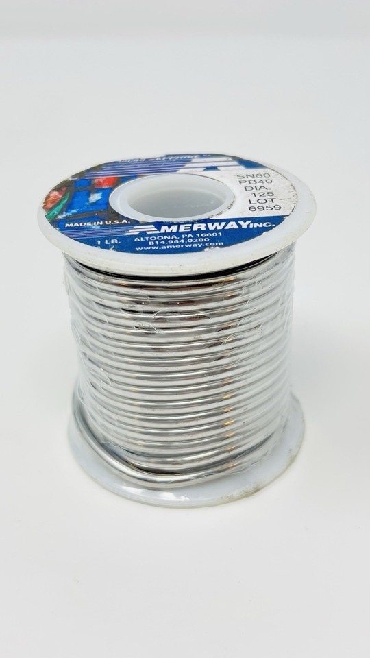1 LB Roll Solder Wire 60/40 Tin/Lead .125" 3.2mm Diameter SN60 PB40 ...