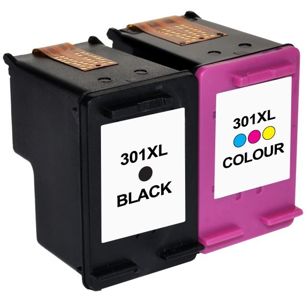 Remanufactured XL Black & Colour Text Quality Ink for HP Deskjet 3050 ...