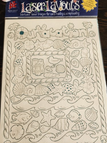 Vintage Laser Layouts Beach Vacation Provo Craft USA New Retired ...