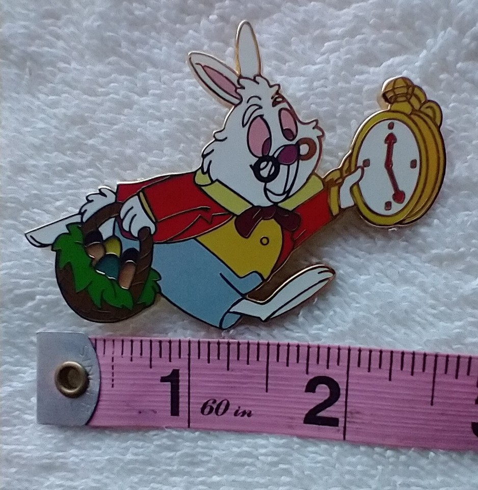 Disney ALICE IN WONDERLAND Pin White Rabbit Disney Easter Bunny Pins LE ...