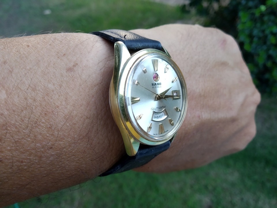 RADO DAYMASTER BIG DAY DATE AUTOMATIC 30 JEWELS PERFECT CONDITION RARE ...