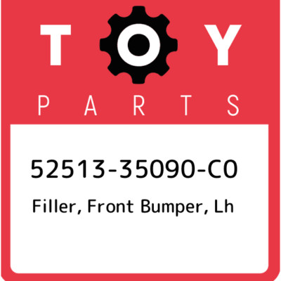 52513-35090-C0 Toyota Filler, front bumper, lh 5251335090C0, New ...
