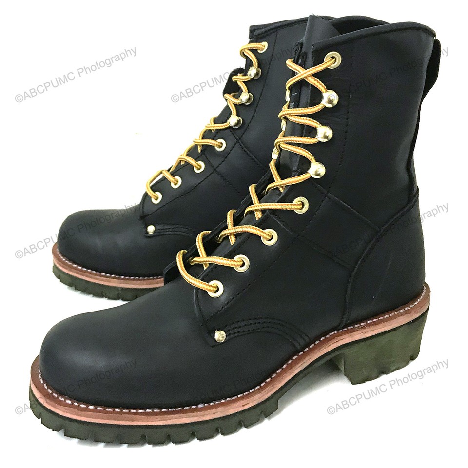 Brand New Men's Logger Boots Leather Good Year Welt Rugged Work ...