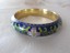 Vintage Cloisonne Chinese Enamel Hand Painted Etched Bangle Bracelet | eBay