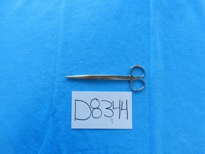 D8344 Codman Surgical Straight Mayo Round Blade Scissors 17.1cm Length ...