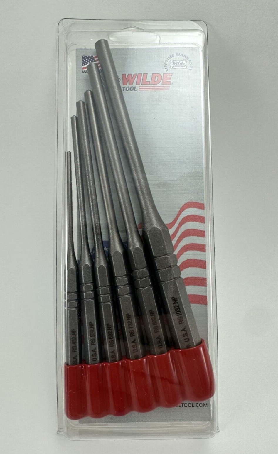 Wilde Tool RS906 6pc Professional Roll Pin Spring Punch Set MADE IN USA ...